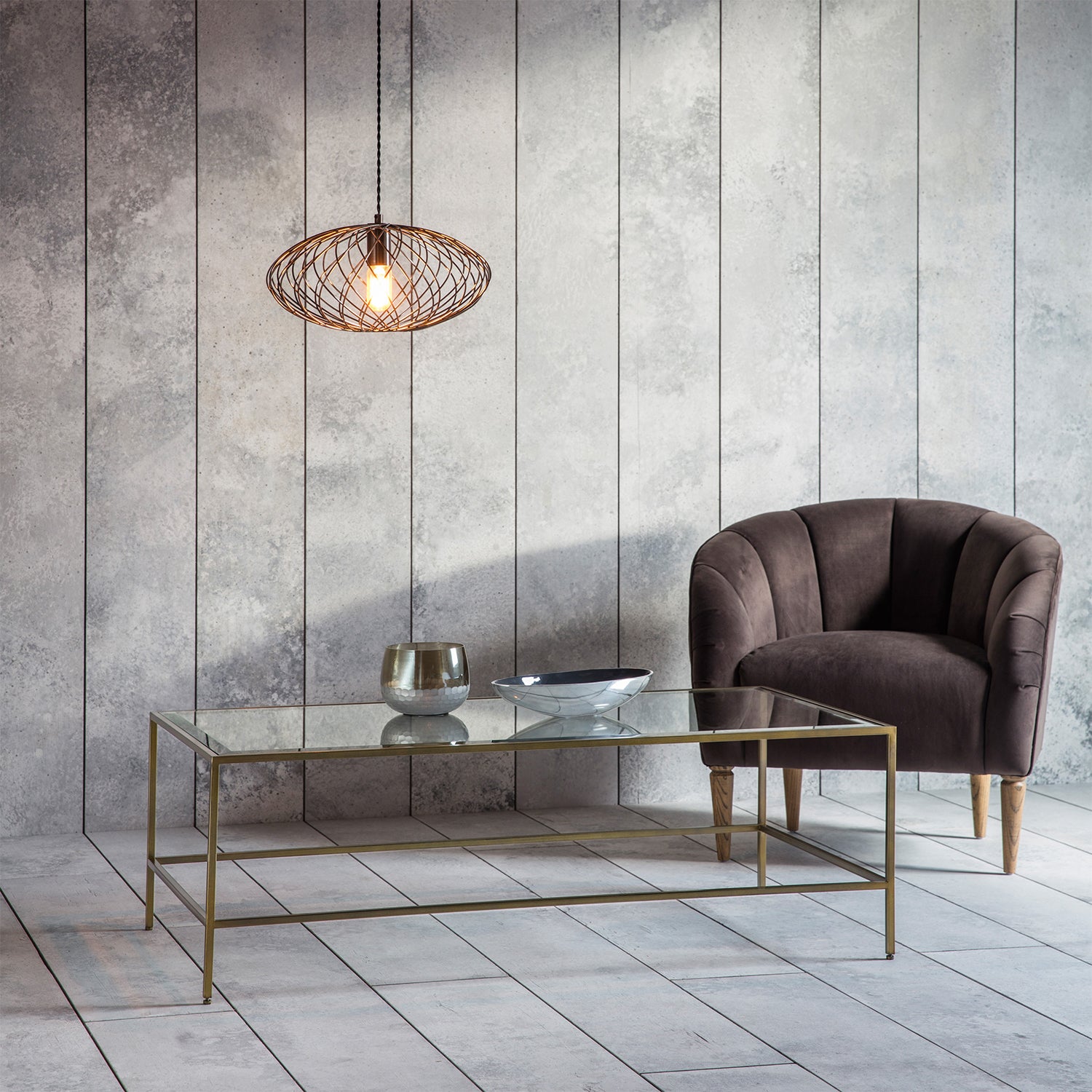 Ezra Coffee Table - Bronze – BF Home