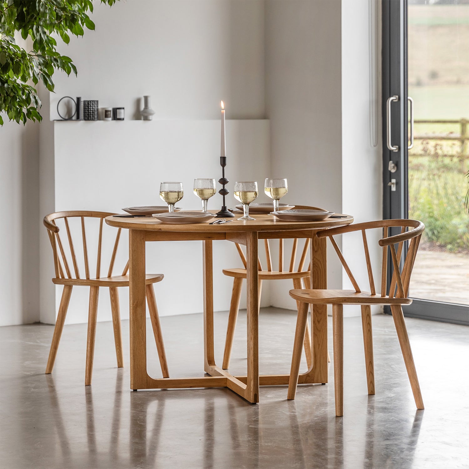 Maurice Round Dining Table - Natural – BF Home