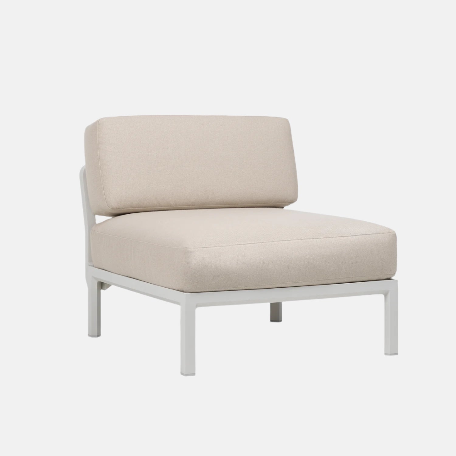 Maximo Module Armless Unit by Nardi Outdoor - White | Eco-Friendly ...